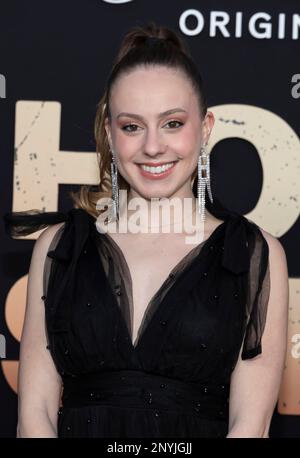 Hannah Warling attends the arrivals of Paramount + School Spirits ...