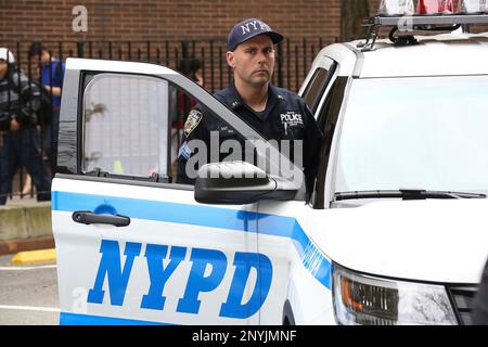 Side door of NYPD car Stock Photo - Alamy