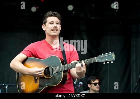 Dave Hosking of Boy & Bear performs during the Forecastle Music ...