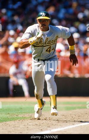 California Angels Reggie Jackson (44) during a game from his 1983 ...