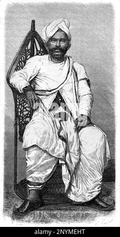 Portrait of Malbar or Malabar Man, an Ethnic Group of South Indian ...