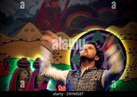 Javed Ali, Indian playback singer, Rangreziya album launch, Mumbai, India, 25 May 2017 Stock ...