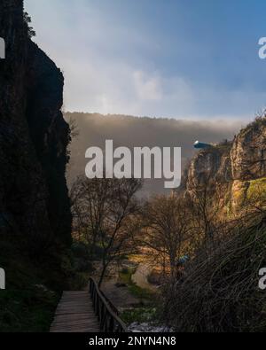 Crystal Glass Terrace in Tokatli Canyon, Safranbolu, Turkey Stock Photo ...