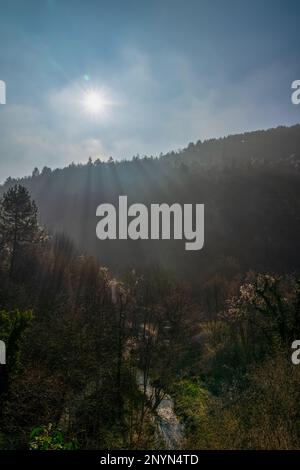 Crystal Glass Terrace in Tokatli Canyon, Safranbolu, Turkey Stock Photo ...