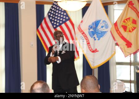 Guest speaker Marcus Gentry gives his presentation about Martin Luther ...