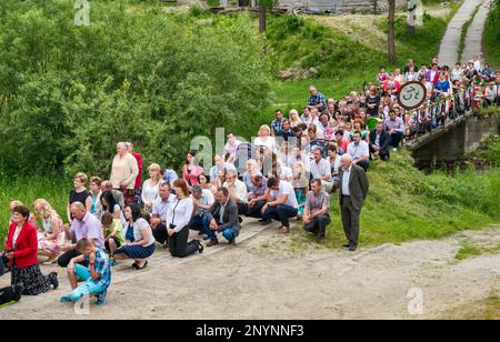Corpus Christi celebration in Skomielna Czarna, Gorals (Polish ...