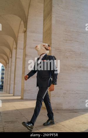 Businessman in the concept with the smartwatch Stock Photo - Alamy