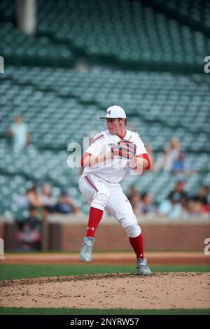 Jake Eder (19) of Atlantic High School in Ocean Ridge, Florida during ...
