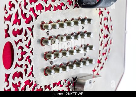 An FW Gibbs baritone concertina Stock Photo - Alamy