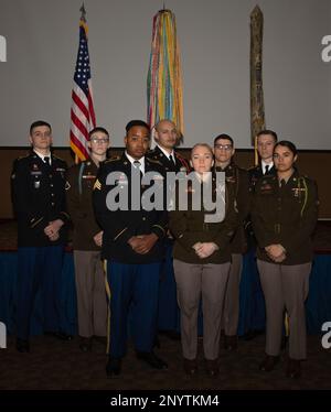 1st Infantry Division Soldiers gather for a photo after a ...