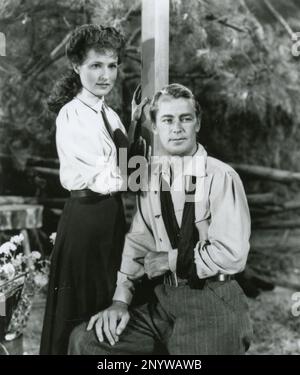 American actor Alan Ladd in the movie The Proud Rebel, USA 1958 Stock ...