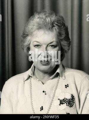 English actress June Whitfield DBE, UK 1987 Stock Photo - Alamy