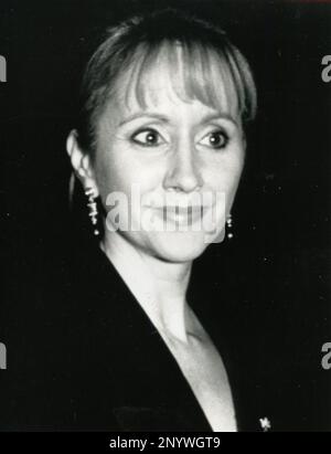 British author and Theatre Producer Sally Burton, UK 1989 Stock Photo ...