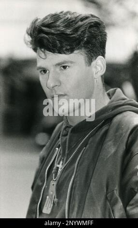 British singer Daniel James member of the Pop Duo Yell, UK 1989 Stock ...