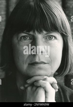 English biographer and novelist Margaret Drabble, UK 1981 Stock Photo ...