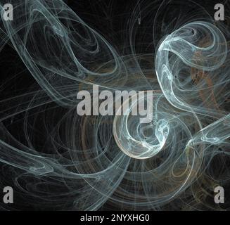 image of one Digital Fractal on Black Color Stock Photo - Alamy
