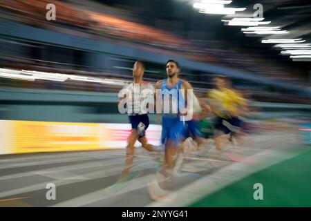 Istanbul, Turkey, 3 March 2023. Azeddine Habz of France celebrates the ...