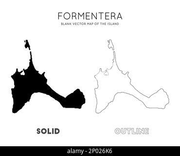 Formentera map silhouette Stock Vector Image & Art - Alamy