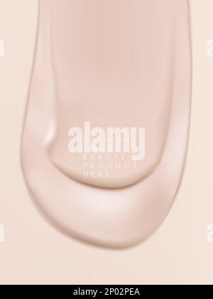 Vector Realistic Dripping Beauty and Cosmetics Cream 3D Illustration in ...