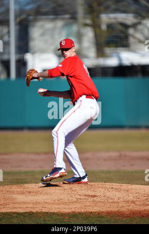 St. John's University Redstorm pitcher Thomas Hackimer (17) during game ...