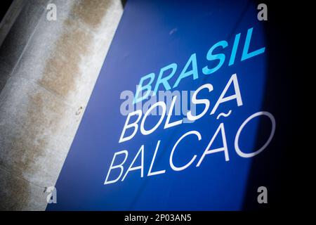 SP - Sao Paulo - 31/03/2017 - Logomarca B3 fusao entre BOVESPA e CETIP ...