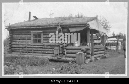 Log cabin. Frank and Frances Carpenter collection , Gift; Mrs. W ...