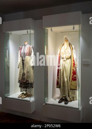Traditional Montenegrin costumes on display at the Ethnographic Museum ...