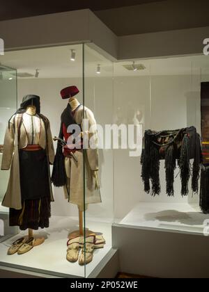 Traditional Montenegrin costumes on display at the Ethnographic Museum ...