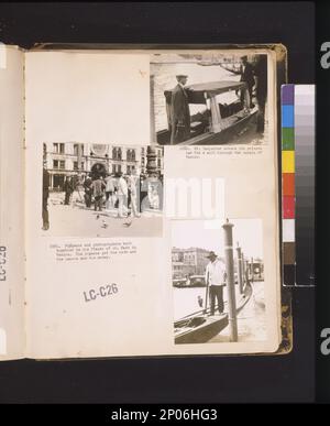 Frank Carpenter in a gondola, Venice Photographer with camera and ...