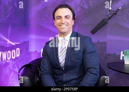 Mayor of Burbank, Konstantine Anthony on the set of Hot in Hollywood ...
