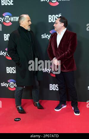 Monty Sarhan, MIguel Bose attends 'Bose' Premiere at Domo 360 on March ...