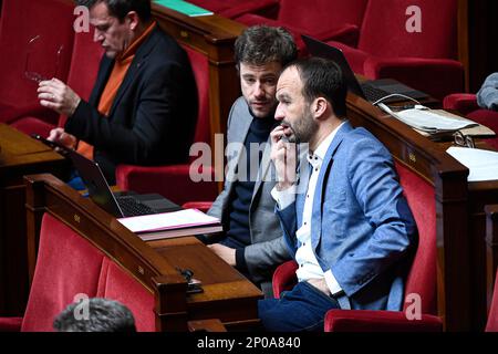 Manuel Bompard and Paul Vannier (LFI, La France Insoumise, Nupes ...