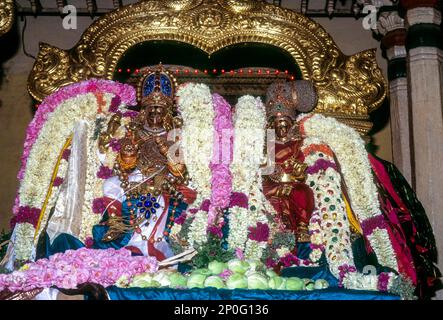 Wedding of Goddess Meenakshi and Lord Sundareswarar a life size ...
