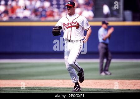1999: Relief pitcher John Rocker of the Atlanta Braves pitches during a ...