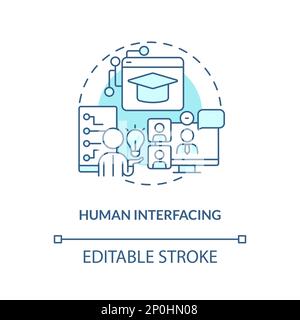 Human interfacing concept icon Stock Vector Image & Art - Alamy