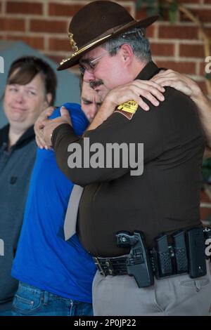 Utah Highway Patrol Officer Eric Ellsworth's family member Nancy Chugg ...