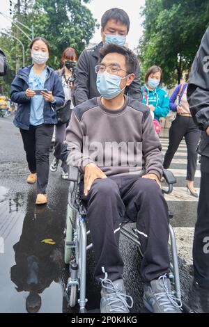 Beijing, China's Sichuan Province. 8th Feb, 2025. People take photos in ...