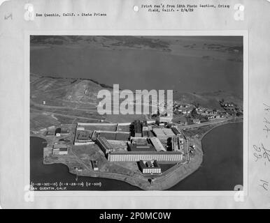 California - San Rafael through San Quentin, Aerial Photograph Stock ...