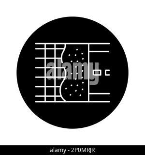 Unfinished road olor line icon. Road construction. Pictogram for web ...