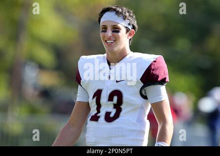 Don Bosco QB Tommy DeVito #13 in action against Bergen Catholic during ...