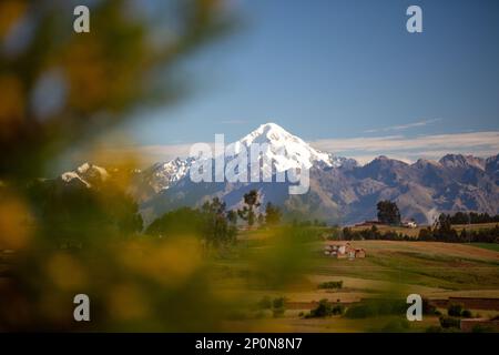 View of Nevado Veronica Mountain from a distance Stock Photo - Alamy