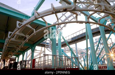 The Great White roller coaster on Morey's Piers, Wildwood, New Jersey ...