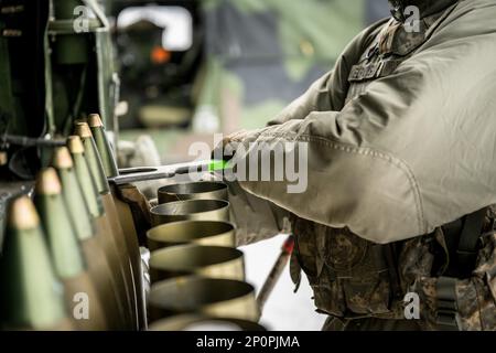 Army Cpl. Brady Kielpikowski, 1-120th Field Artillery Regiment ...