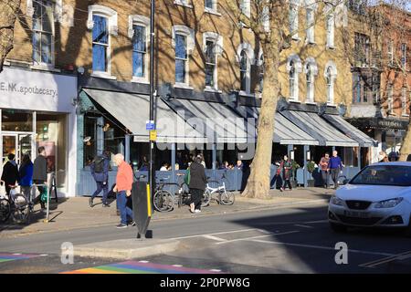 European-style brasserie on Chiswick High Road, on the site of the ...