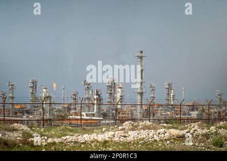 March 2, 2023, Bushehr, Bushehr, Iran: A view of South Pars Gas ...