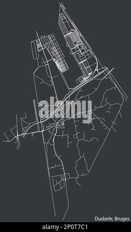 Street roads map of the BRUGES CITY, BRUGES Stock Vector Image & Art ...