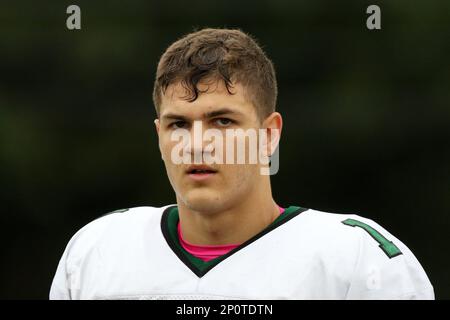 Lindenhurst's Jeremy Ruckert #1 is seen against Northport during a high ...