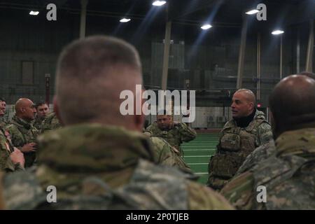 Command Sgt. Maj. Joseph Gaskin (left), senior enlisted advisor, 2nd ...