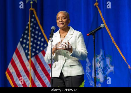 Connecticut Gov. Ned Lamont delivers the State of the State during ...