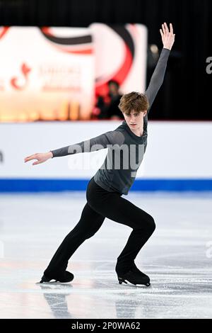 Calgary, Canada. 02/03/2023, Edward APPLEBY (GBR), during Junior Men ...